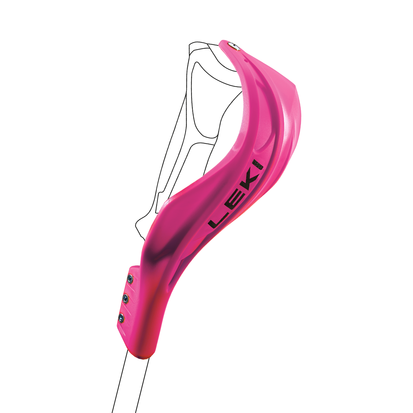 LEKI USA - CLOSED GATE GUARD COMPACT JR - Ski Protectors - GO PINK ...